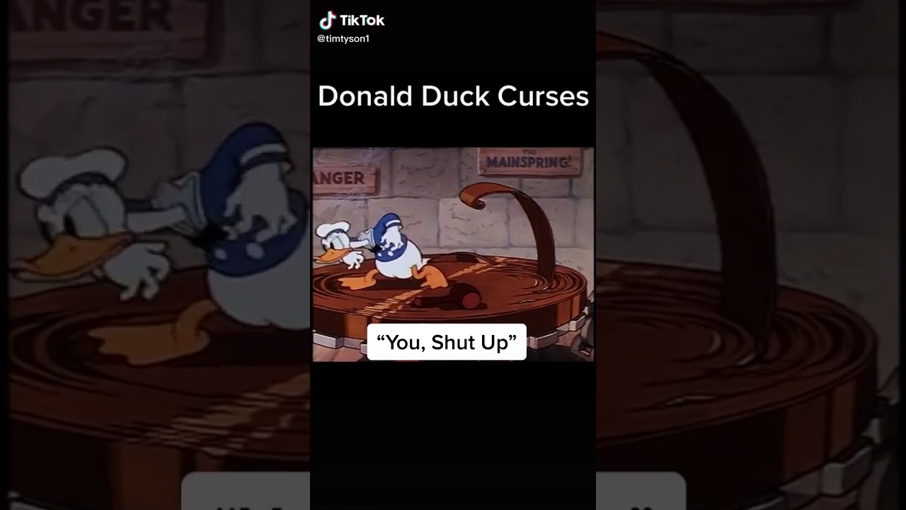 Donald Duck curses - YouTube