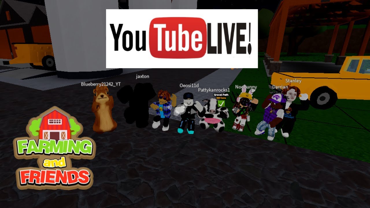 Roblox-Live Stream-Farming and Friends-Start Your Tractors! - YouTube