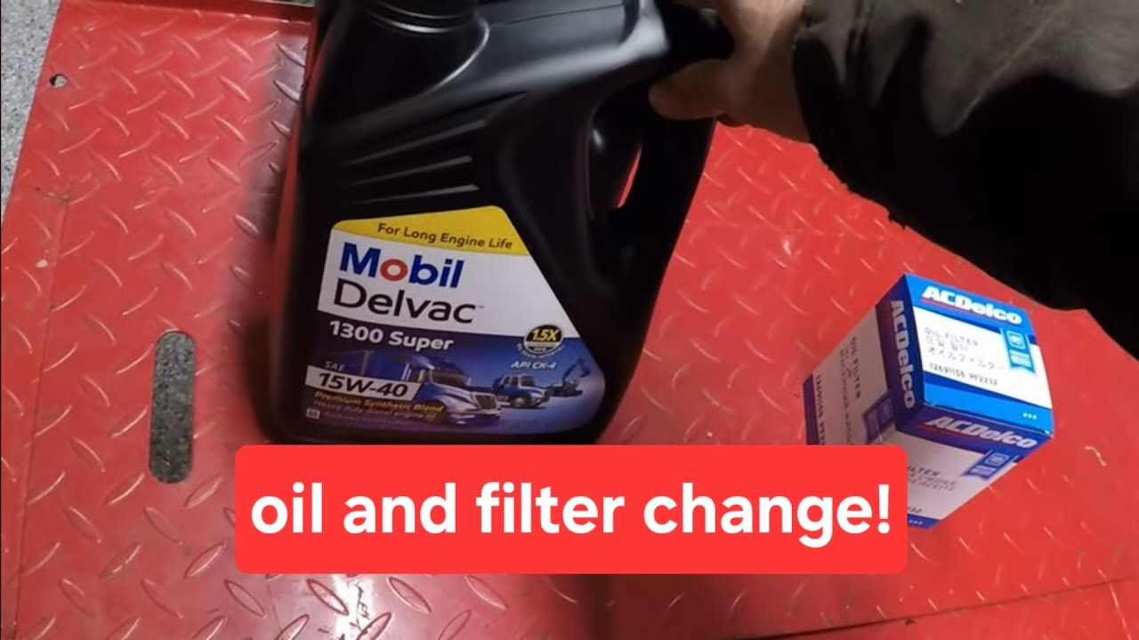 2019 Chevy 2500 Duramax Oil and Filter Change. - YouTube