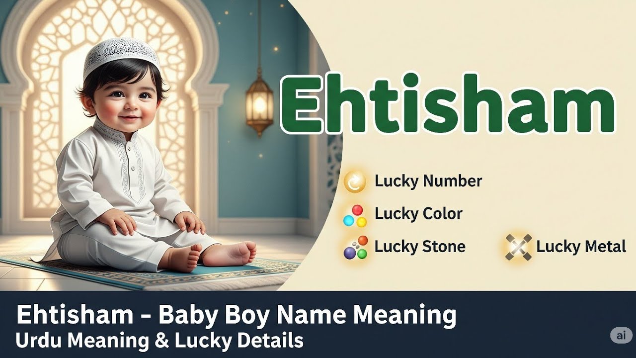 Ehtisham name meaning in Urdu with lucky number | Ehtesham naam ka Urdu ...
