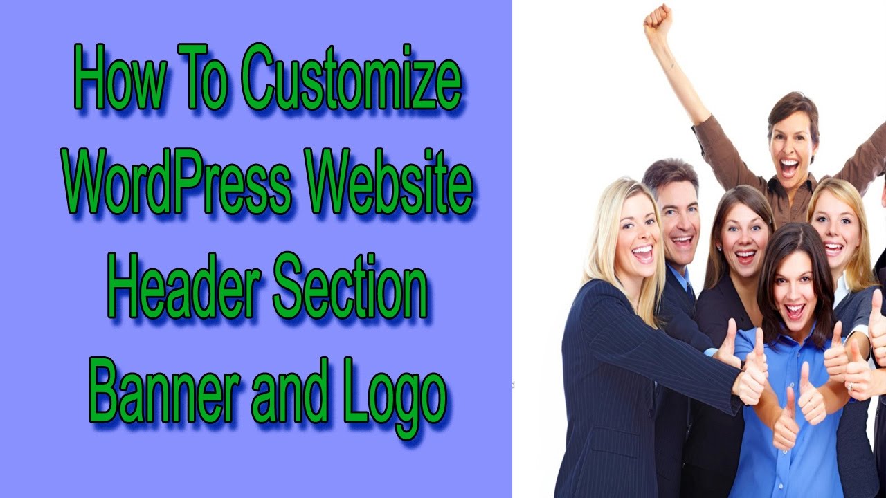 How To Customize WordPress Header Section 2017 - YouTube