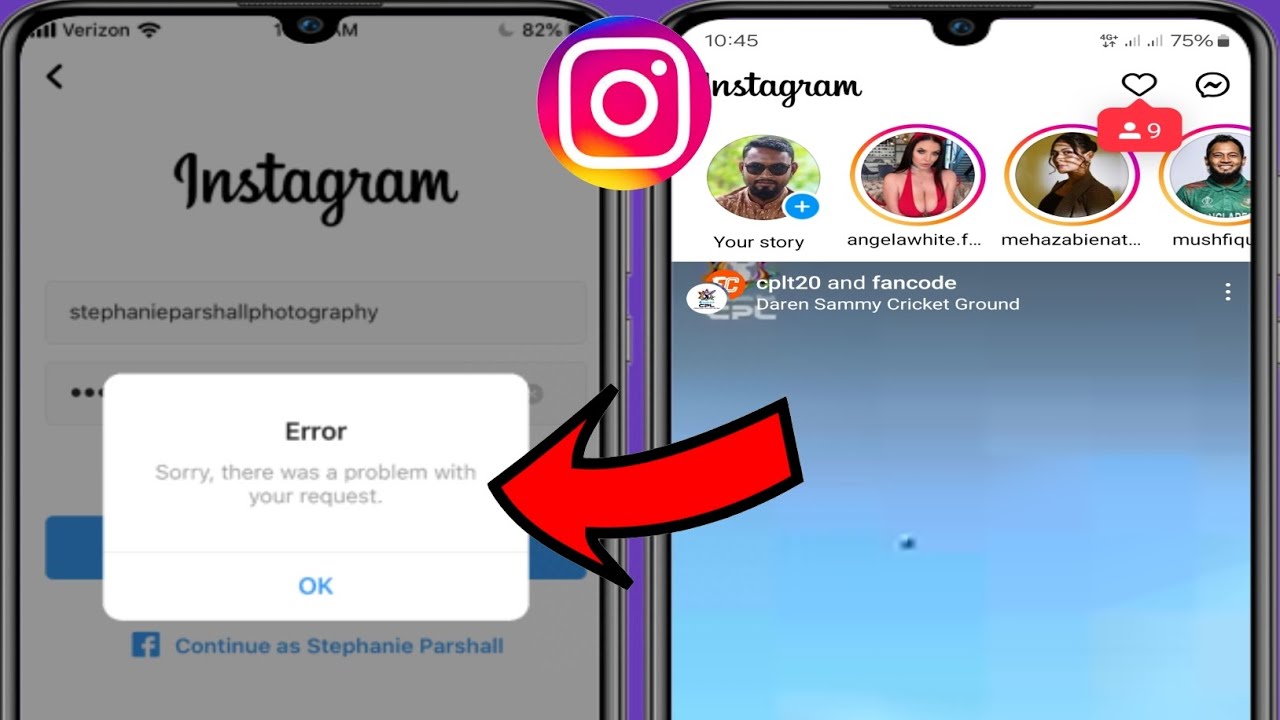 Fix Sorry there was a problem with your request instagram problem ...
