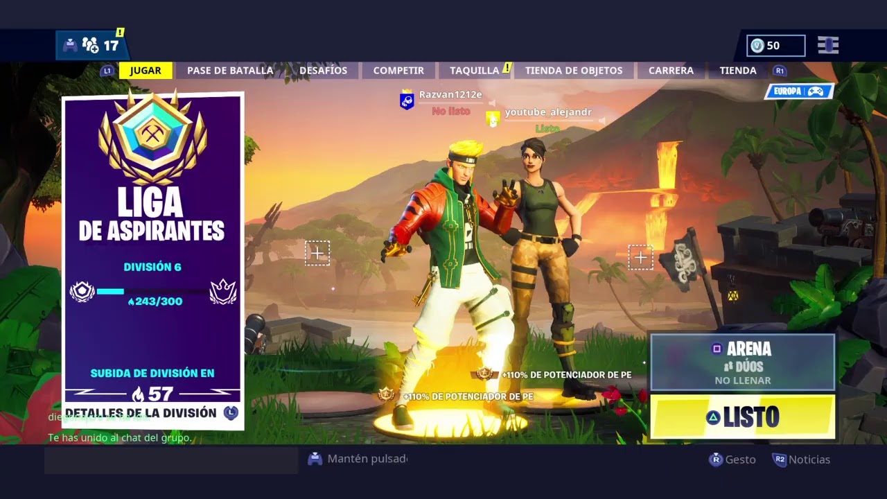 Jugando modo arena division 7 - YouTube