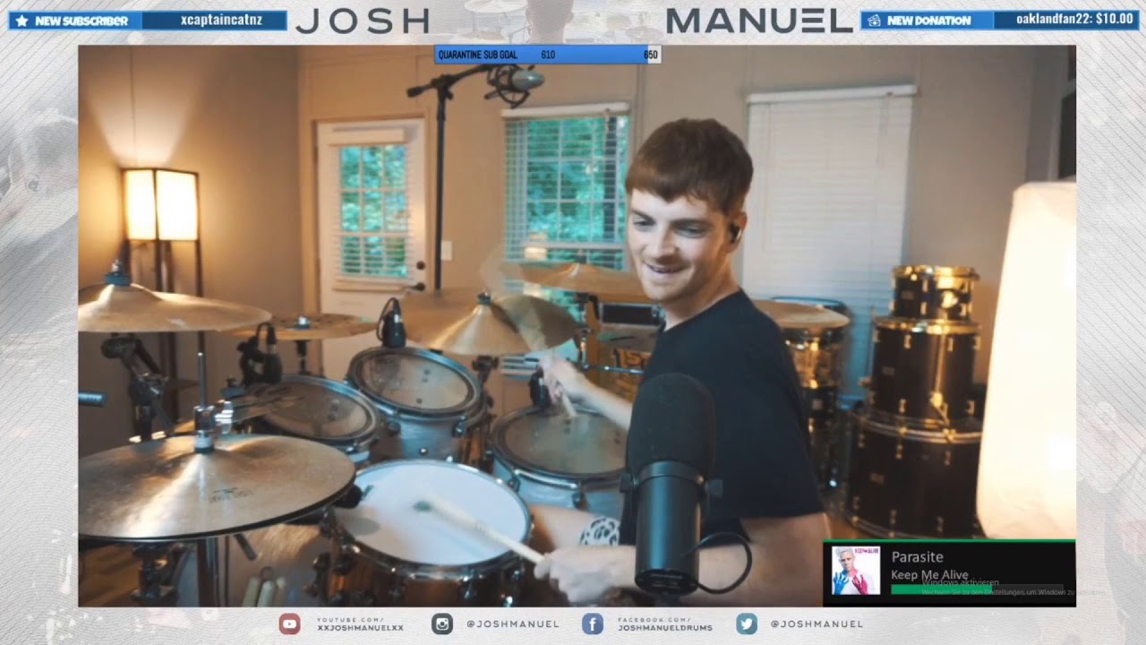 Josh Manuel (Issues) plays "Keep Me Alive - Parasite" - YouTube