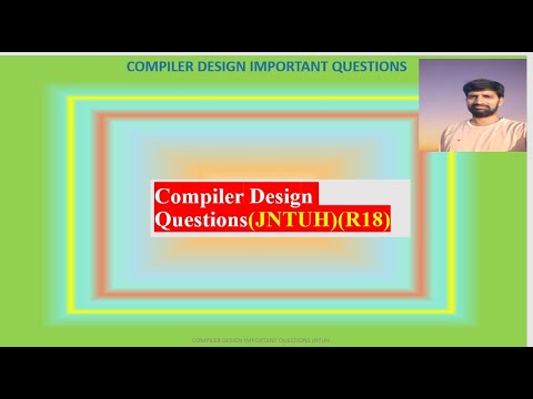 Compiler Design CSE Import Questions || JNTUH R18 || UNIVERSITY Exams ...