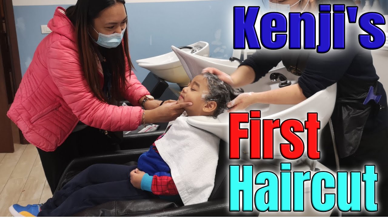 Kenji's first haircut since birth | Director's cut - YouTube