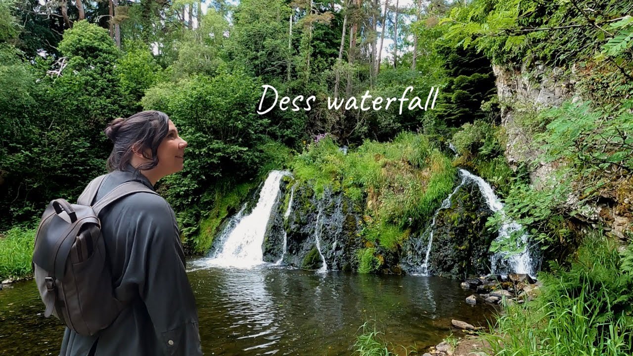 Summery wander to Dess waterfall - YouTube