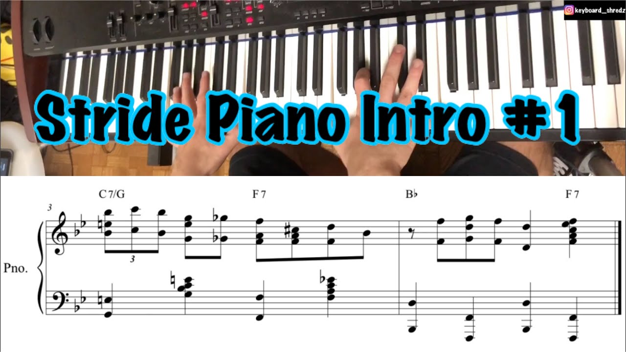 Stride Piano Intro #1 - YouTube