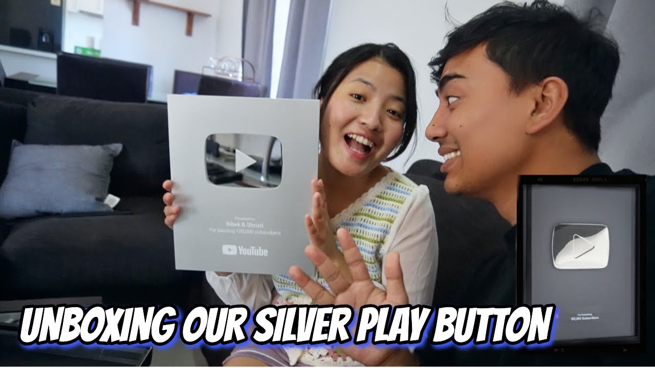 Unboxing our SILVER PLAY BUTTON: A Milestone Achieved 🥹😍// Gift by # ...