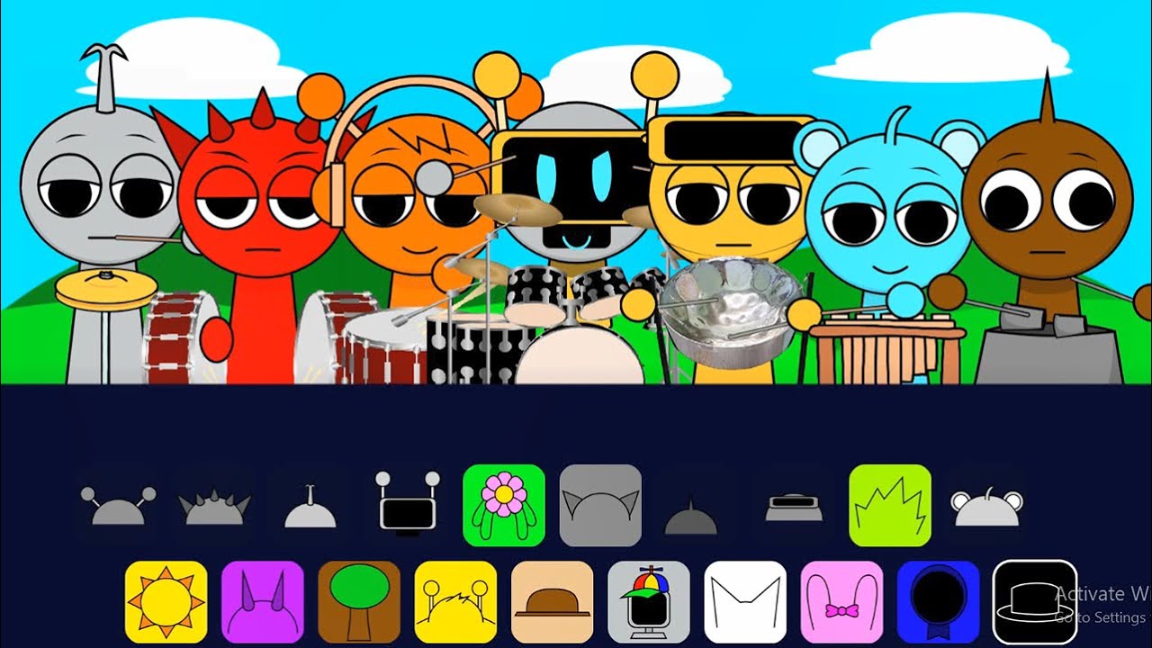 Sprunki Street Band NEW Mod 🎶🎷🎺🎸🪕🎻🎹📯🥁 😂🤣🤣 That's so fun ! incredibox ...