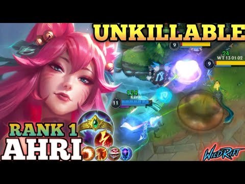 AHRI UNKILLABLE MVP PLAY! BEST BUILD & RUNES - TOP 1 GLOBAL AHRI BY ...