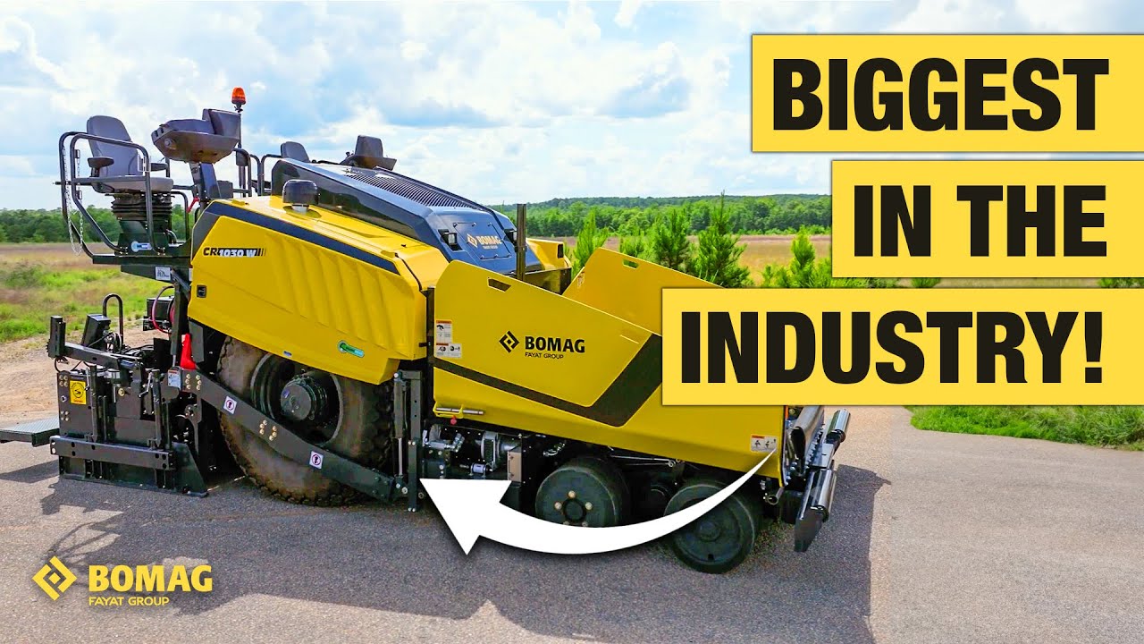 BOMAG CR Pavers Are Changing the Game of Highway Construction - YouTube