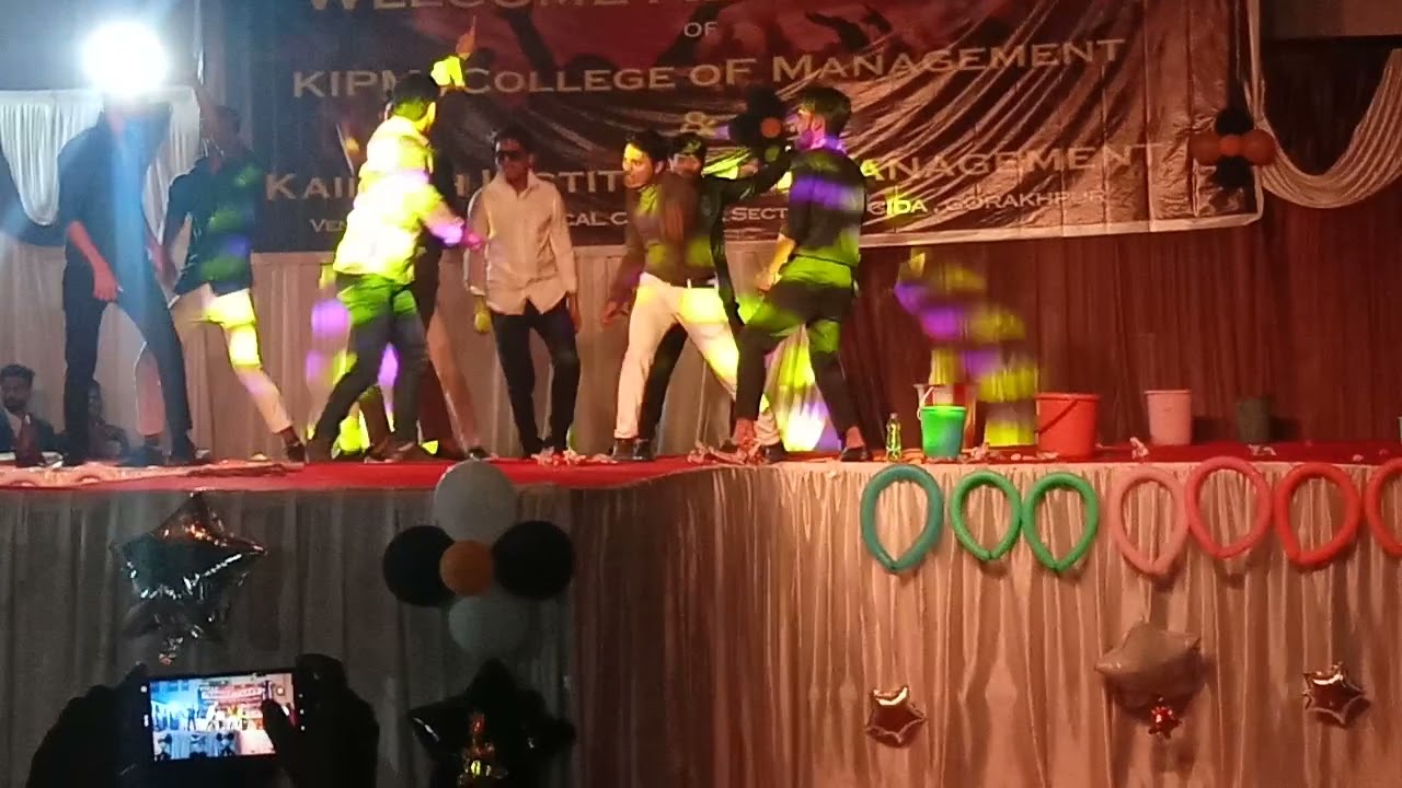 fresher party KIPM College of gida gorakhpur - YouTube