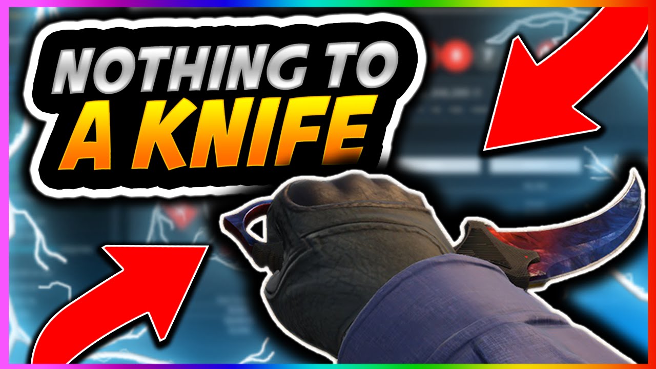 CSGO: NOTHING TO A KNIFE CHALLENGE! CSGO SKINS ROULETTE COIN FLIP! (CS ...