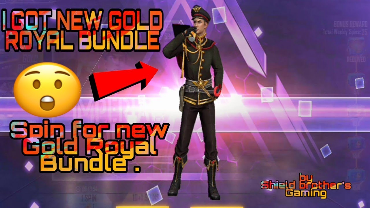 Spin for new Gold Royal Bundle | New Gold Royal Bundle | I Got New Gold ...