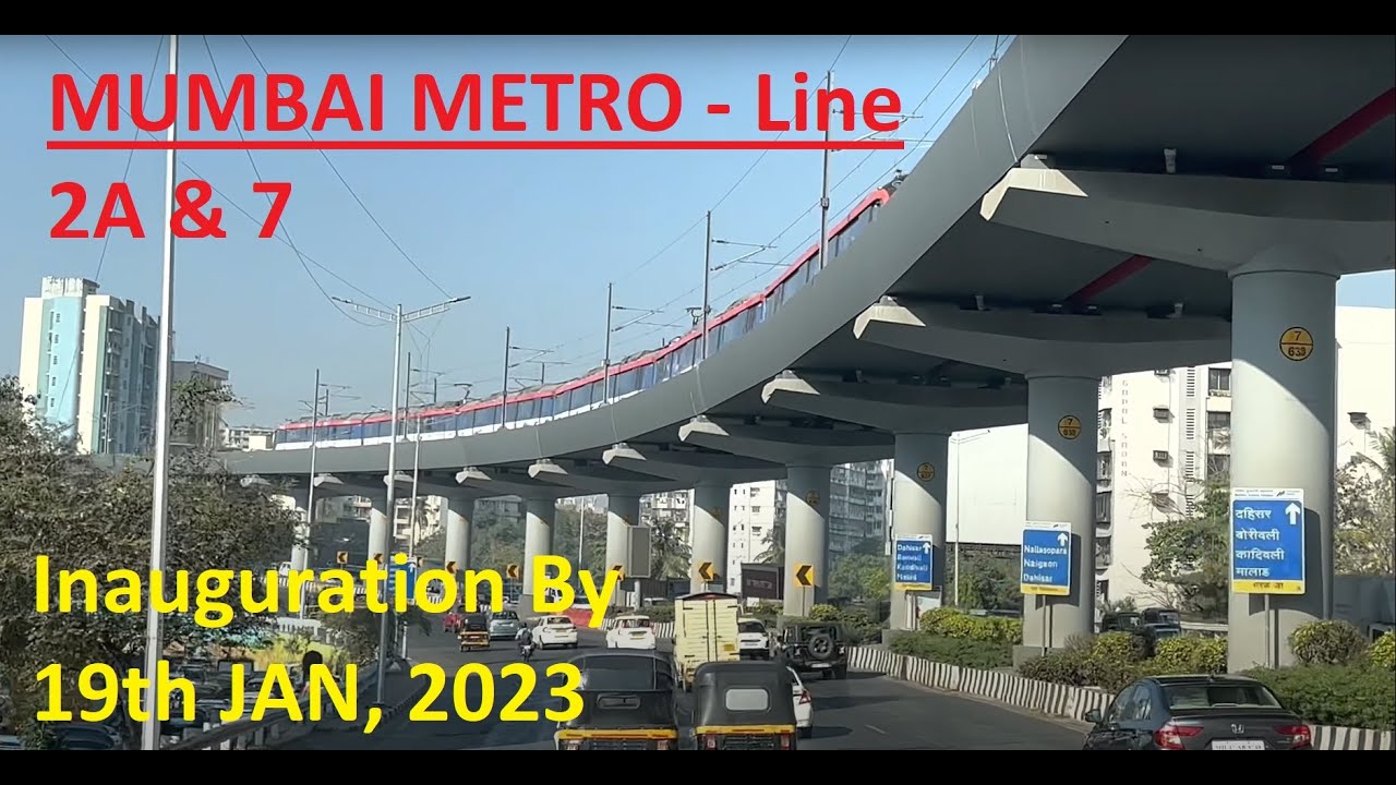 Mumbai Metro Extension Line - Inauguration By Tomorrow - YouTube