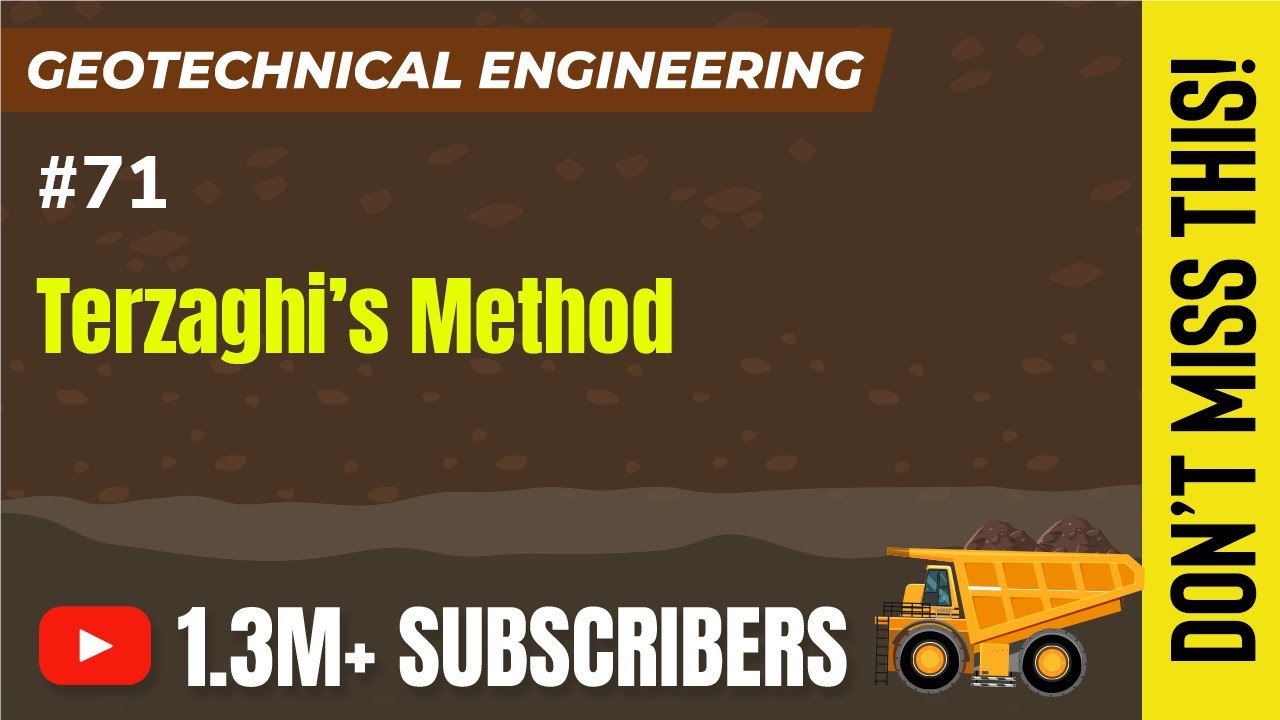 Terzaghi's Method - Bearing Capacity - Foundation Engineering GATE ...