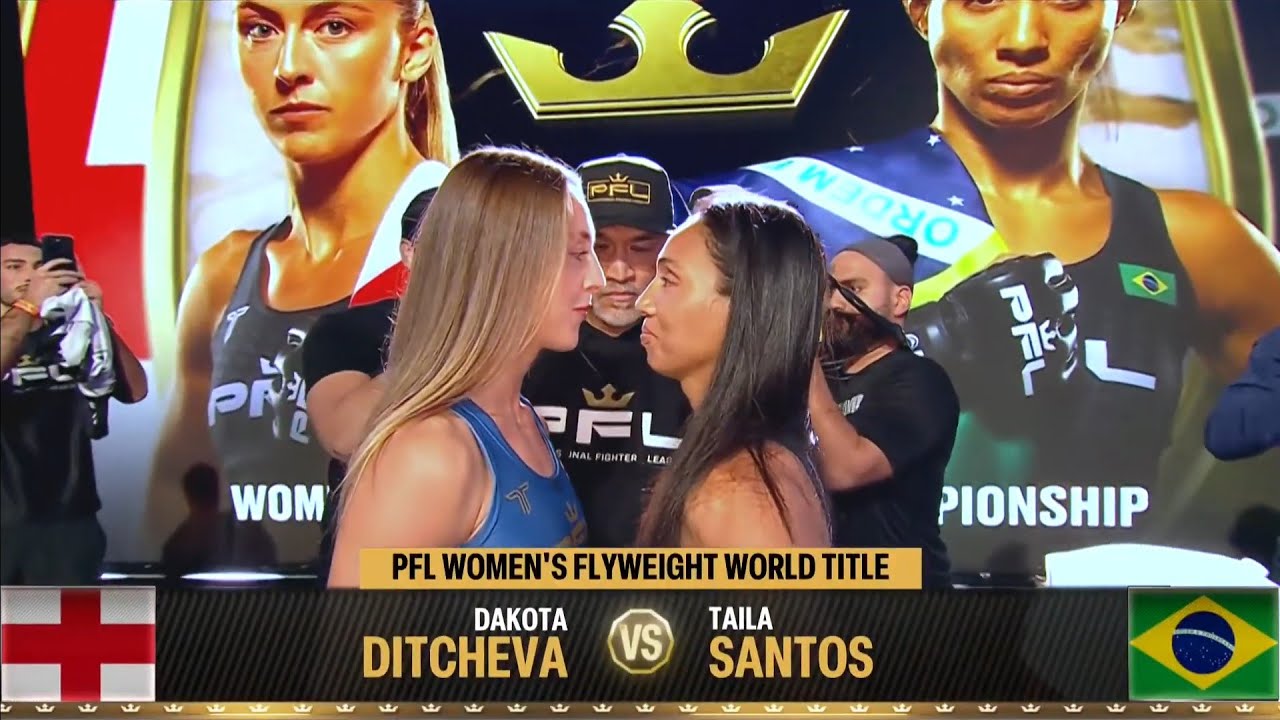 DAKOTA DITCHEVA vs TAILA SANTOS FULL FIGHT PFL 2024 CHAMPIONSHIP - YouTube