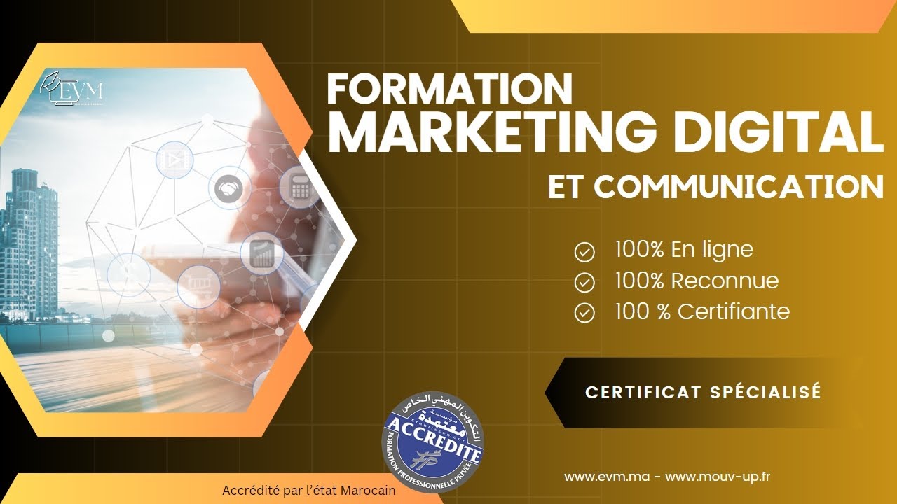 Formation Marketing Digital - Ecole virtuelle de Marrakech - YouTube