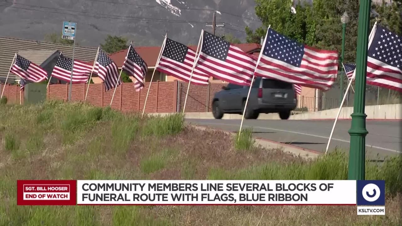 Veterans, police officers join community members to line funeral route ...