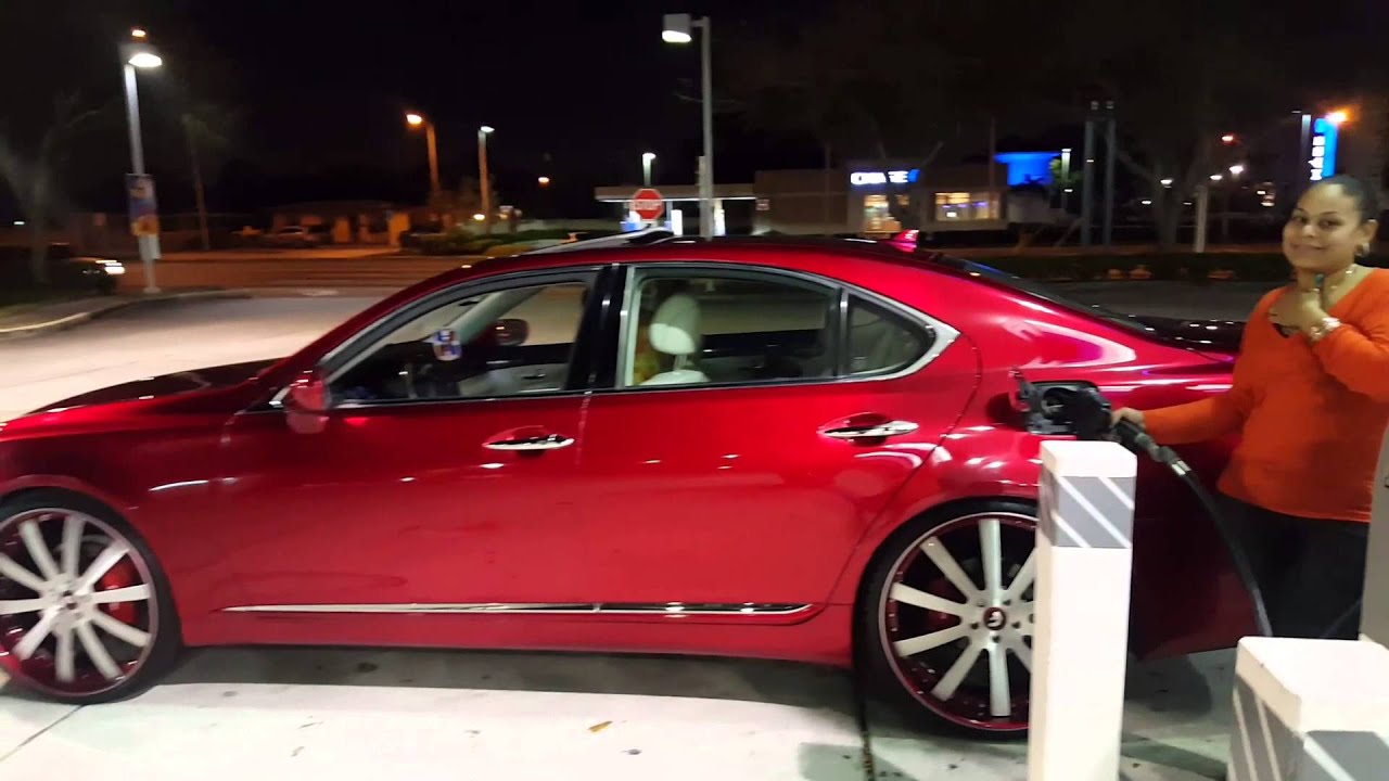 Lexus Ls 460 on candy and 24's Forgiatos - YouTube