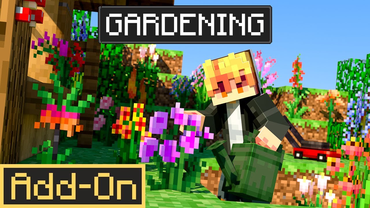 Gardening Addon – Grow, Build and Decorate in Minecraft Bedrock - YouTube