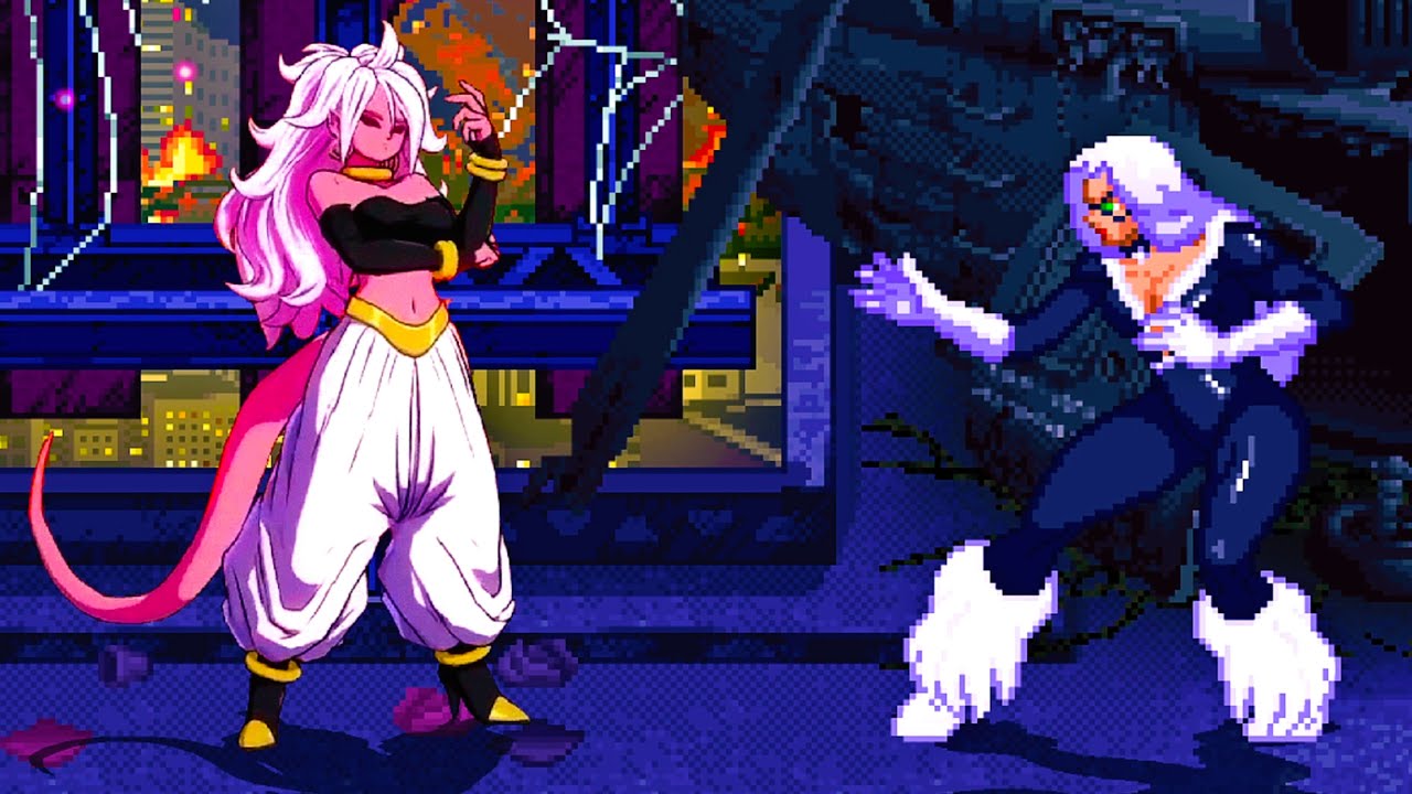 Android 21 Vs. Black Cat - Catnap - YouTube