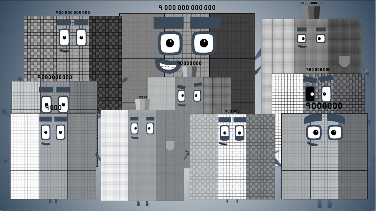 Numberblocks Band From (9000 - 9 Million - 9 Trillion) Official ...