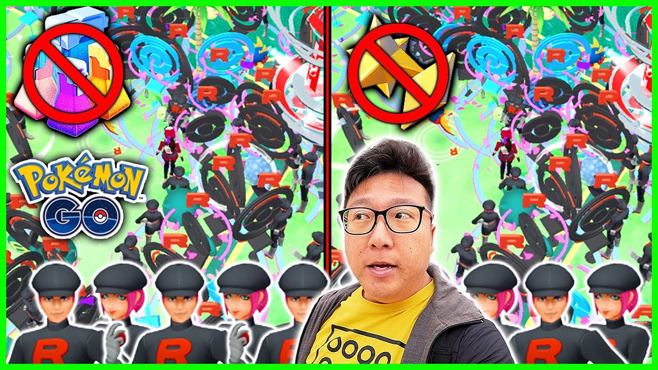 I Battled 100 Team GO Rockets With NO HEAL ITEMS! - Pokemon GO - YouTube
