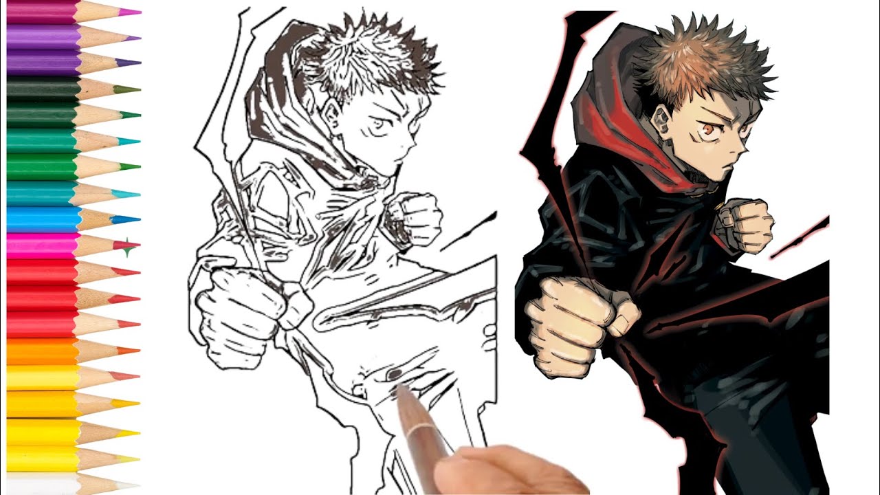 HOW TO DRAW YUJI ITADORI les than 5 Minute! | Jujutsu Kaisen ...