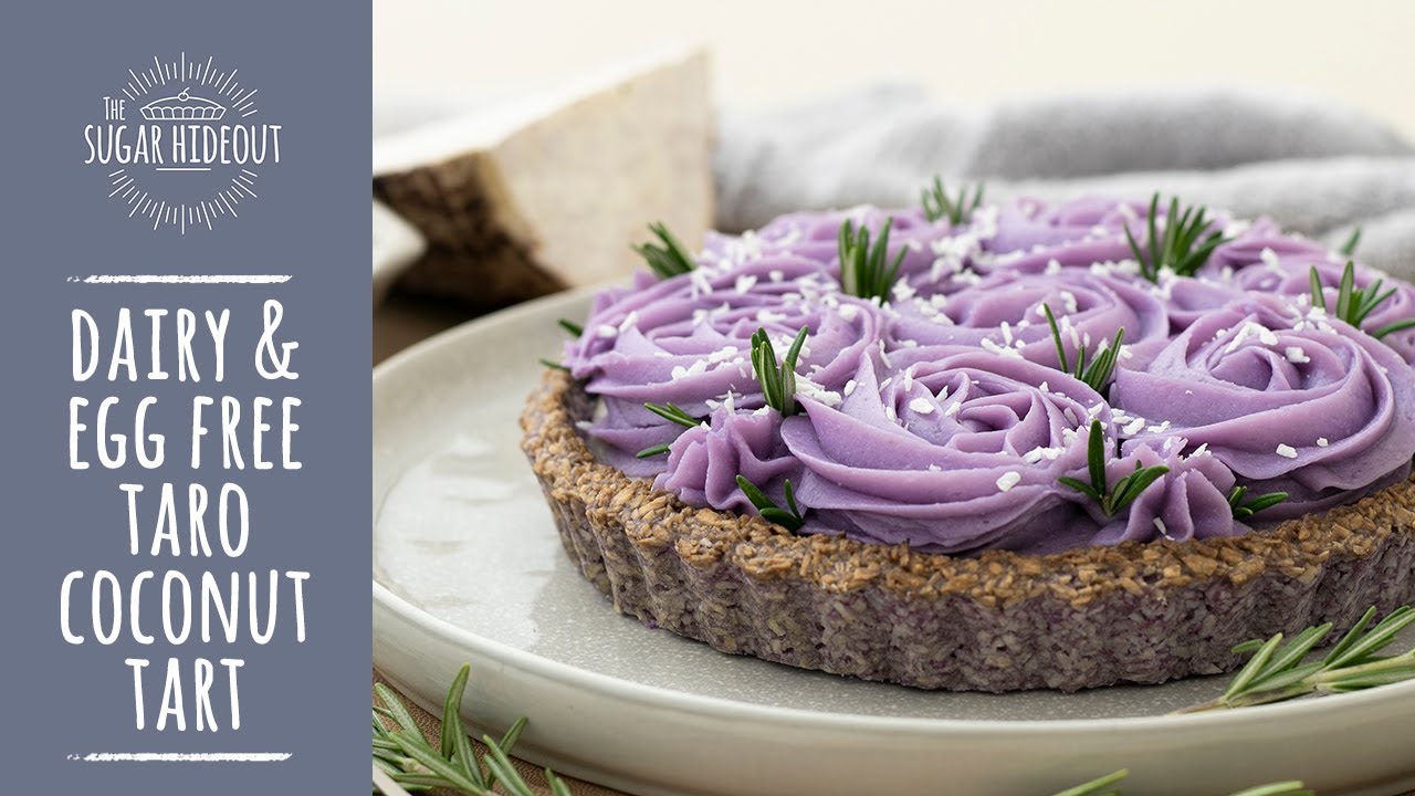 Taro Coconut Tart (Dairy & Egg Free) - YouTube