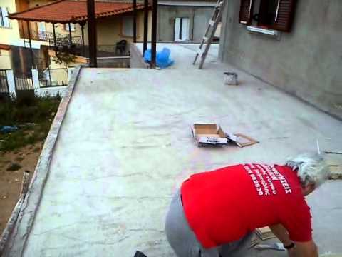 ΤΟΠΟΘΕΤΗΣΗ ΠΛΑΚΙΔΙΩΝ ΣΕ ΒΕΡΑΝΤΑ - YouTube