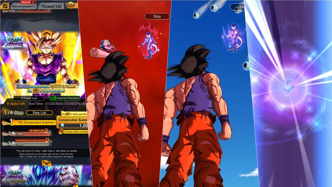 Ultra Super Saiyan 2 Gohan Banner Summon | Summon | Dragon Ball Legends ...