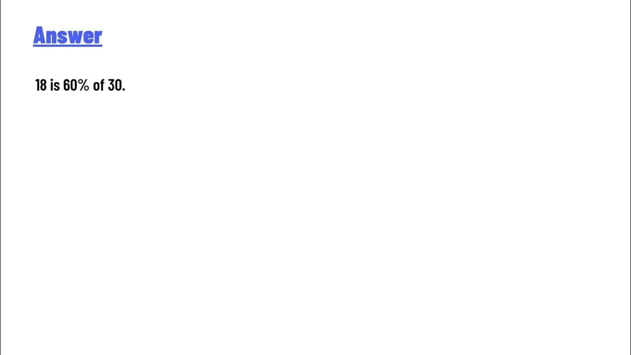 what-percent-is-18-out-of-30-youtube
