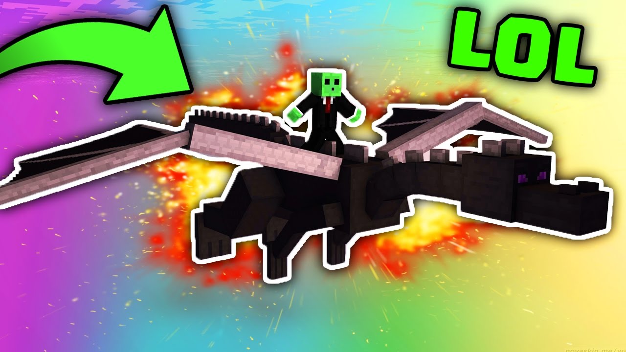 RIDING A DRAGON IN BED WARS! 😱 (Minecraft BED WARS) - YouTube