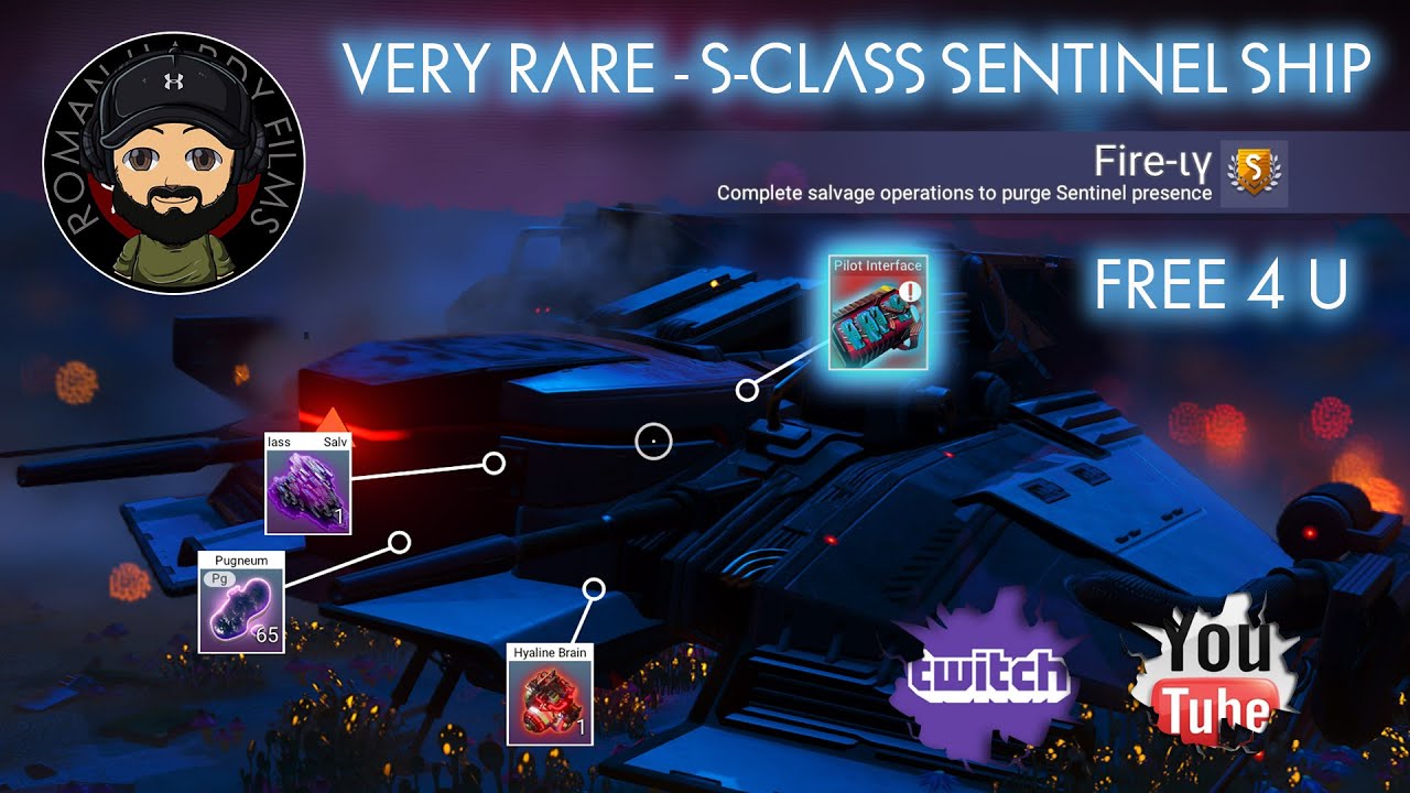 No Man's Sky Very rare S Class Sentinel Ship Free 4 U - OVNA'UESED ...