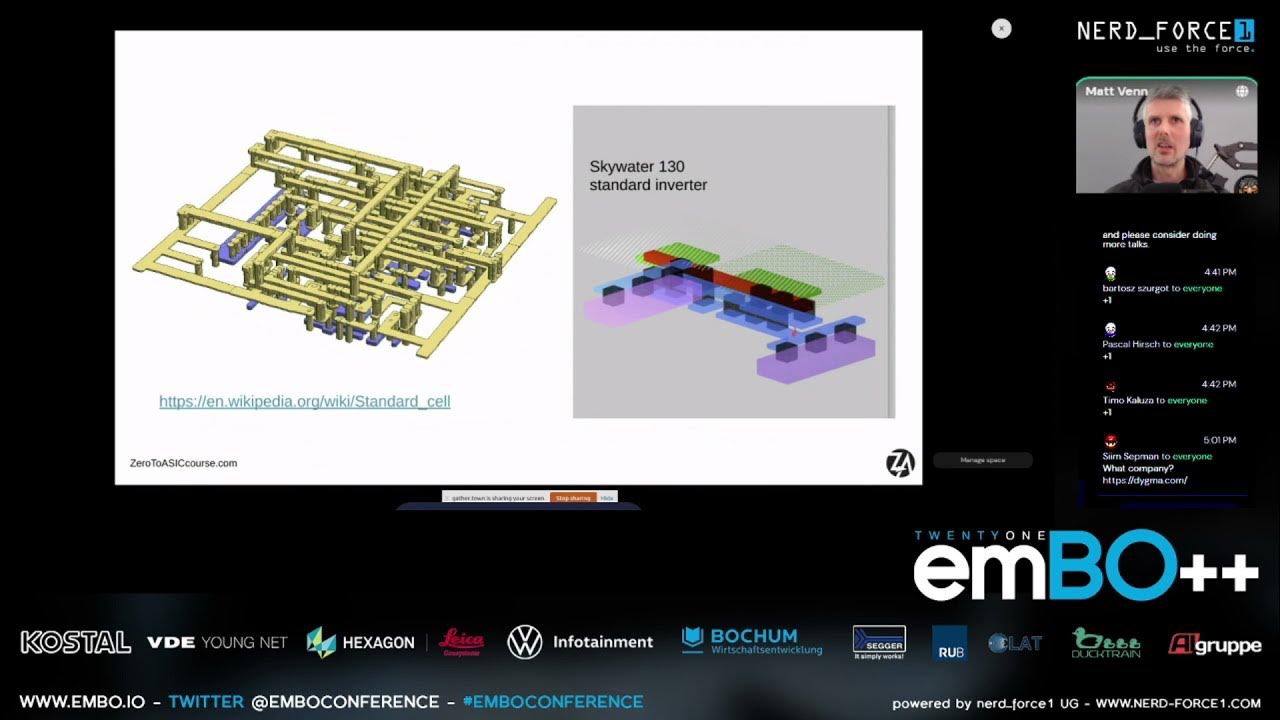 emBO++ 21 - Matt Venn - Zero to ASIC - YouTube