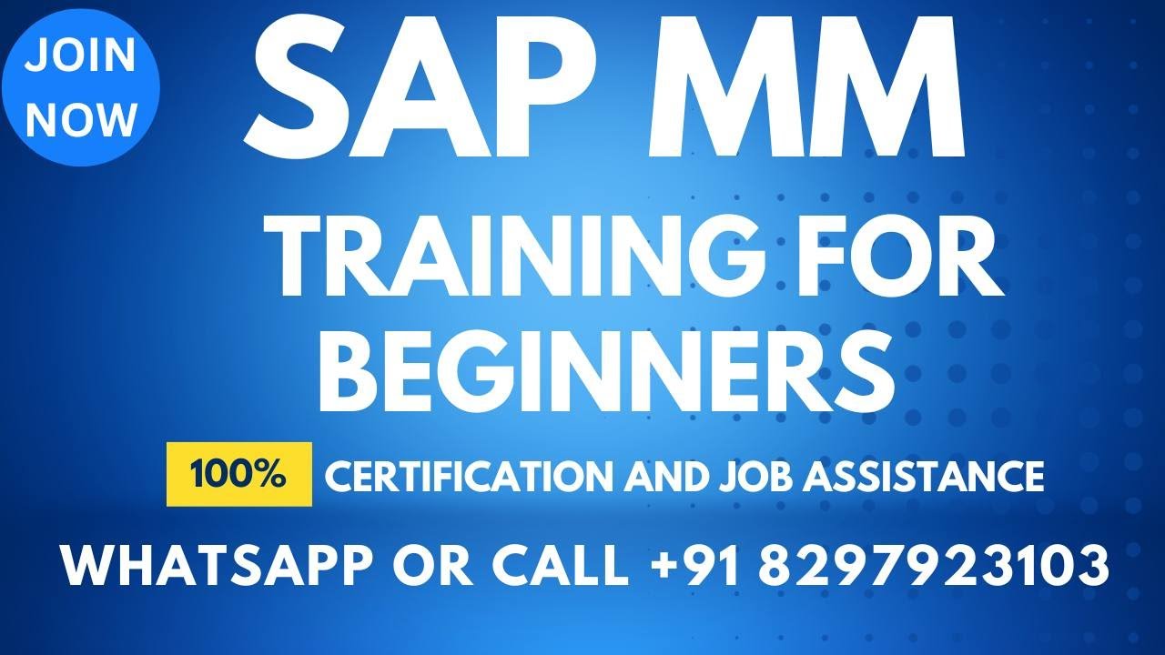 SAP MM Training Videos 2 for beginners Why SAP MM Call or WhatsApp +91 ...