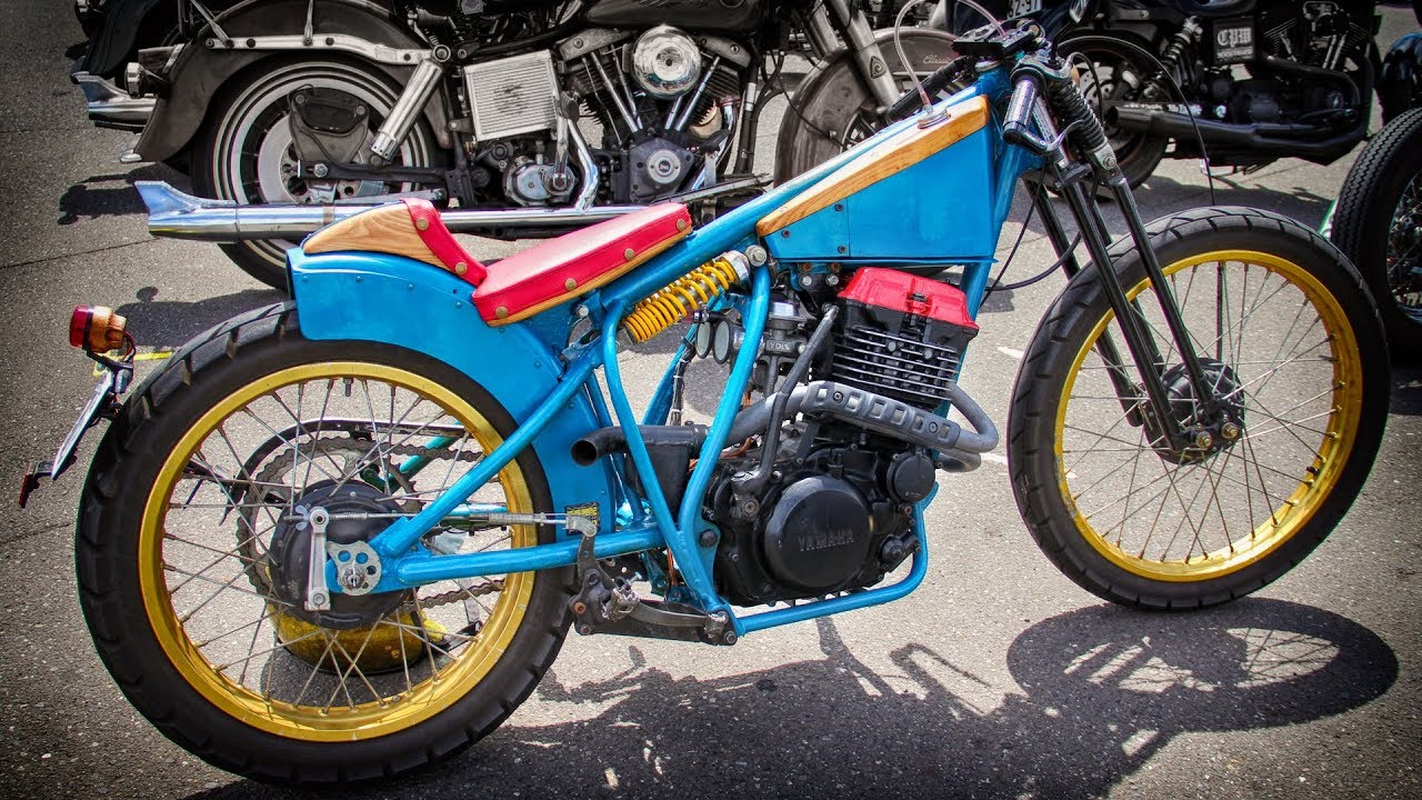 YAMAHA XT250T Custom Bike Board Track Racer - YouTube
