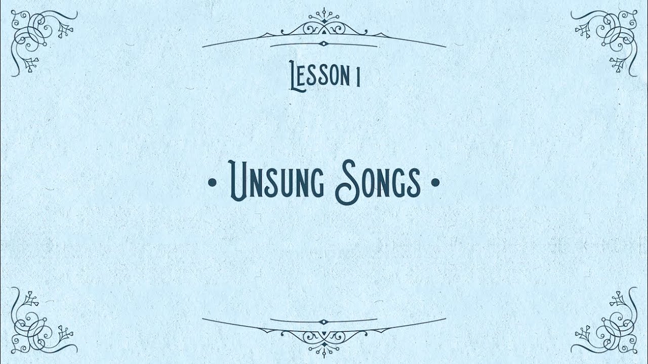 Unsung Songs | Scott Aniol - YouTube