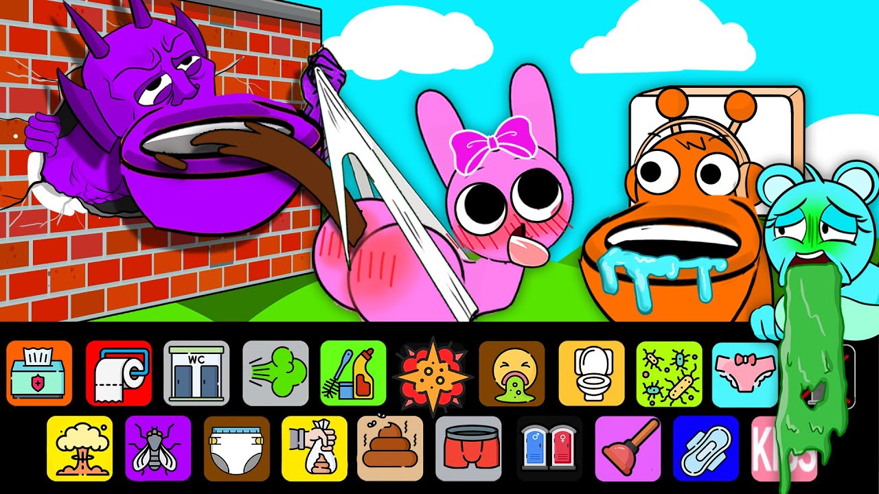 Making INCREDIBOX SPRUNKI Game Book 📚Pinki & OREN but POO!💩Sprunki SUS ...