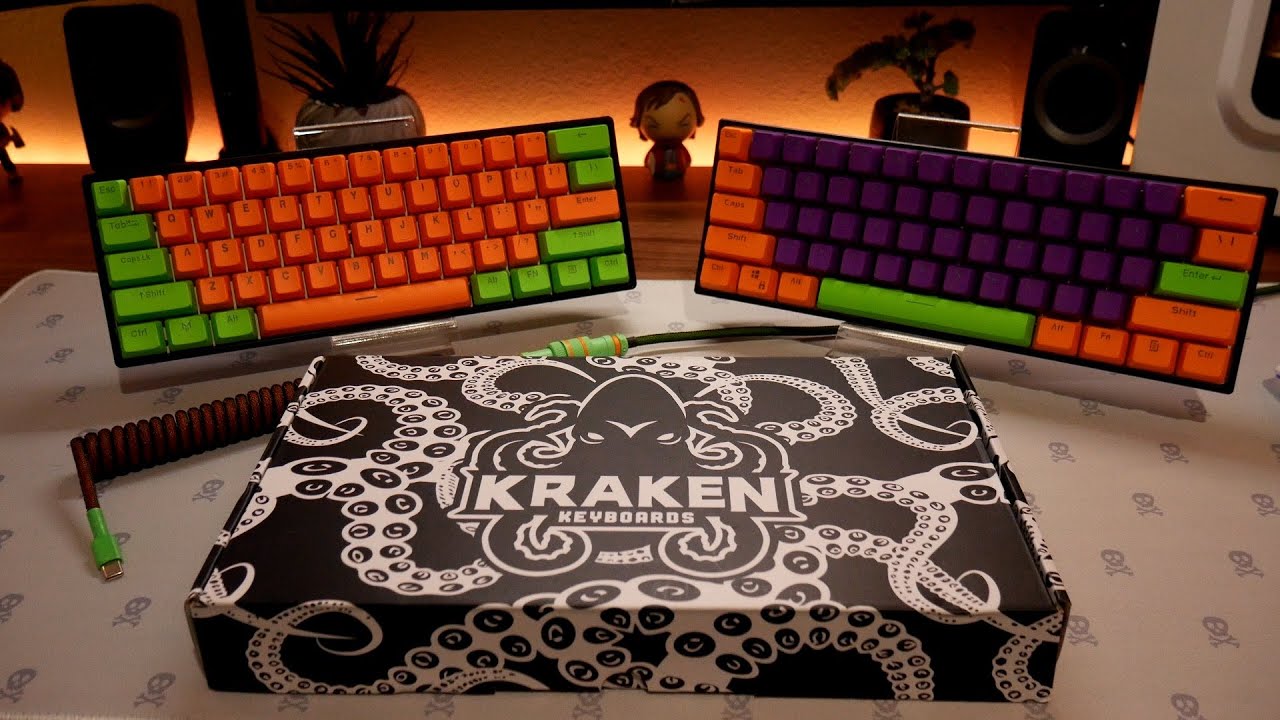 Pure orange Kraken Keycaps. Fall Season🍂 Unboxing - YouTube