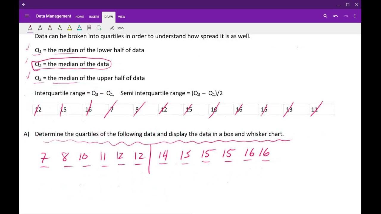 MDM4U 2.6 Measures of Spread - YouTube