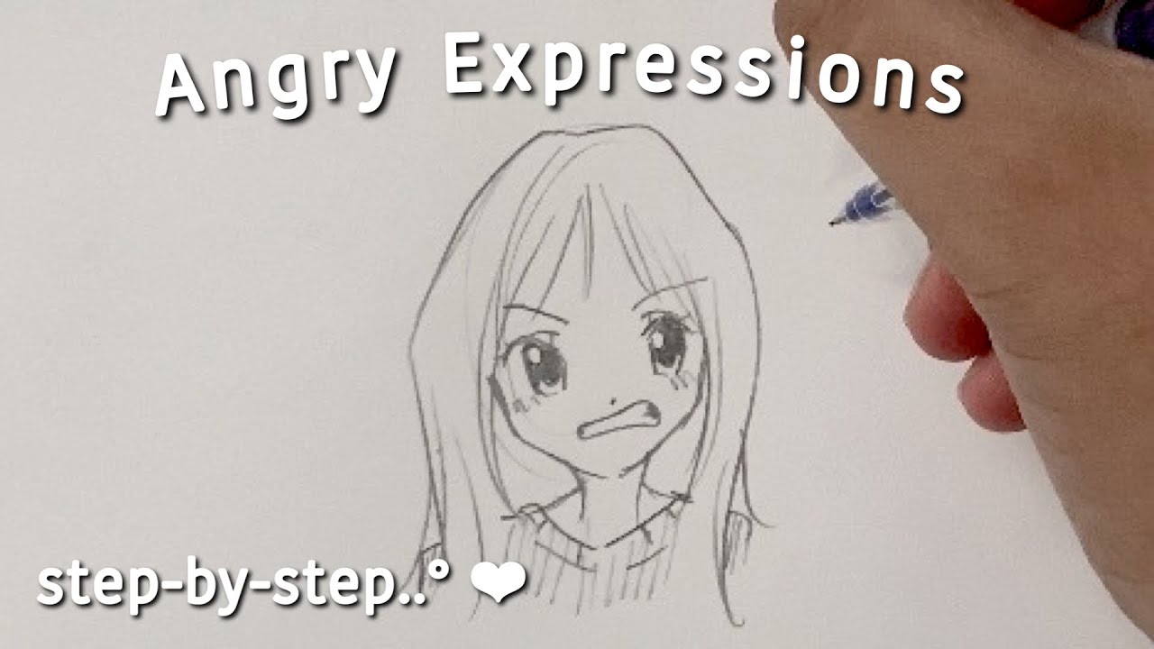 How to draw: expressions anime girl emotions drawing ideas for ...
