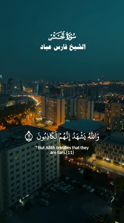 ألم تر الى الذين نافقوا يقولون لإخوانهم الذين كفروا سورة الحشر الشيخ