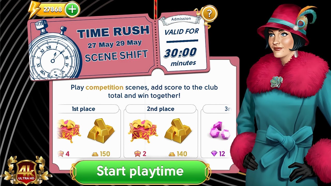 JUNE'S JOURNEY TIME RUSH SCENE SHIFT COMPETITION 27-29 MAY 2025 4K ULTRA HD - YouTube