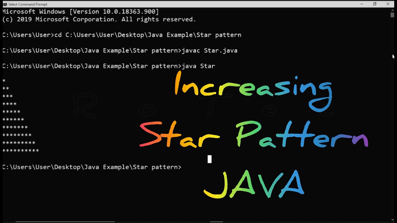 JAVA Star Pattern For Beginners 1 YouTube JAVA Star Pattern For Beginners 1 YouTube