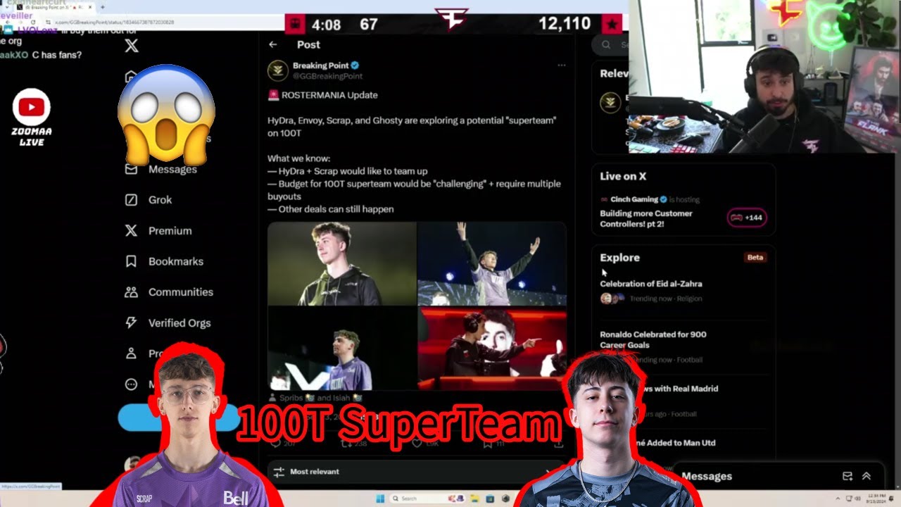 Zoomaa on 100T super team with Hydra & Scrappy !! - YouTube