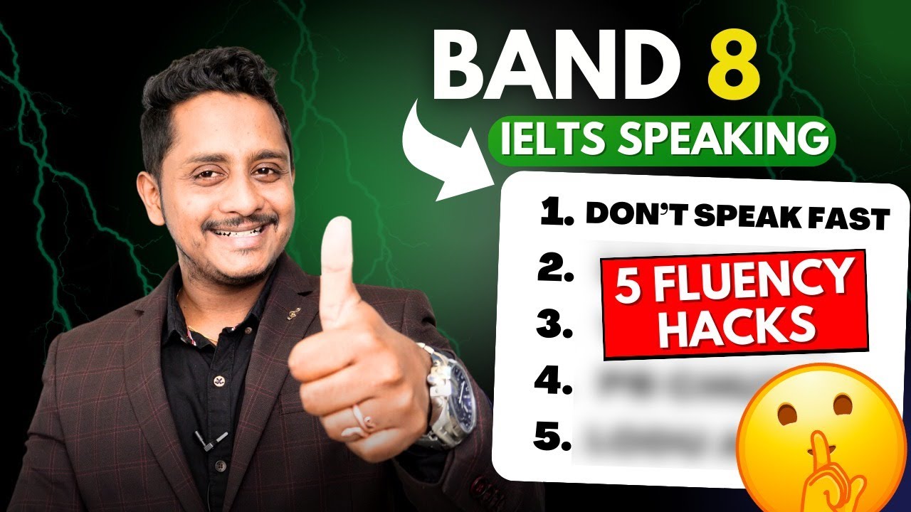Super 5 Hacks - IELTS Speaking Fluency Score Band 8 | Skills IELTS - YouTube