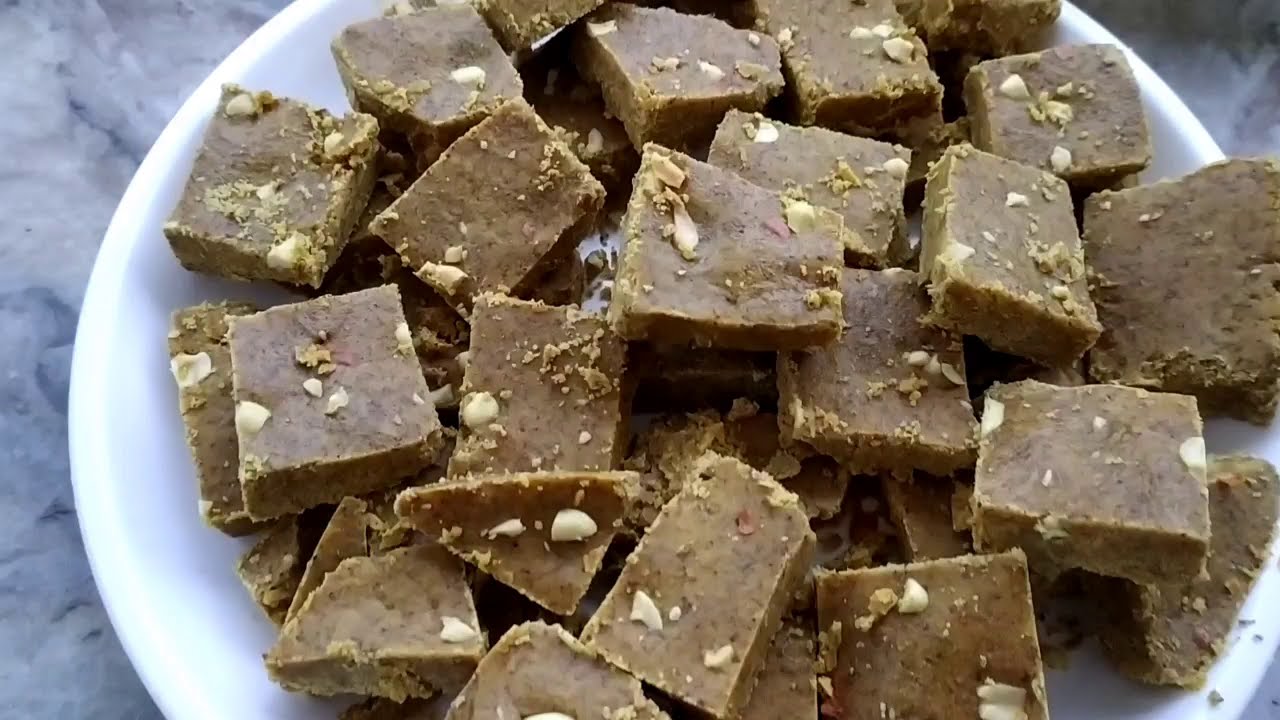 Chane ki Barfi|| Roasted Chana Barfi|| How to make roasted chana Barfi ...